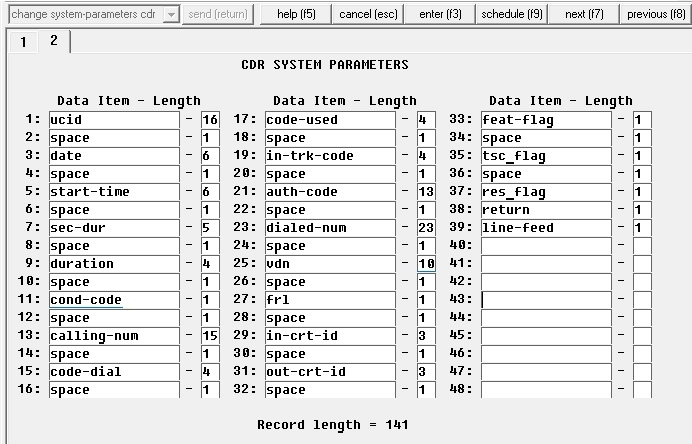 Avaya (Customized Output Format Call Center)